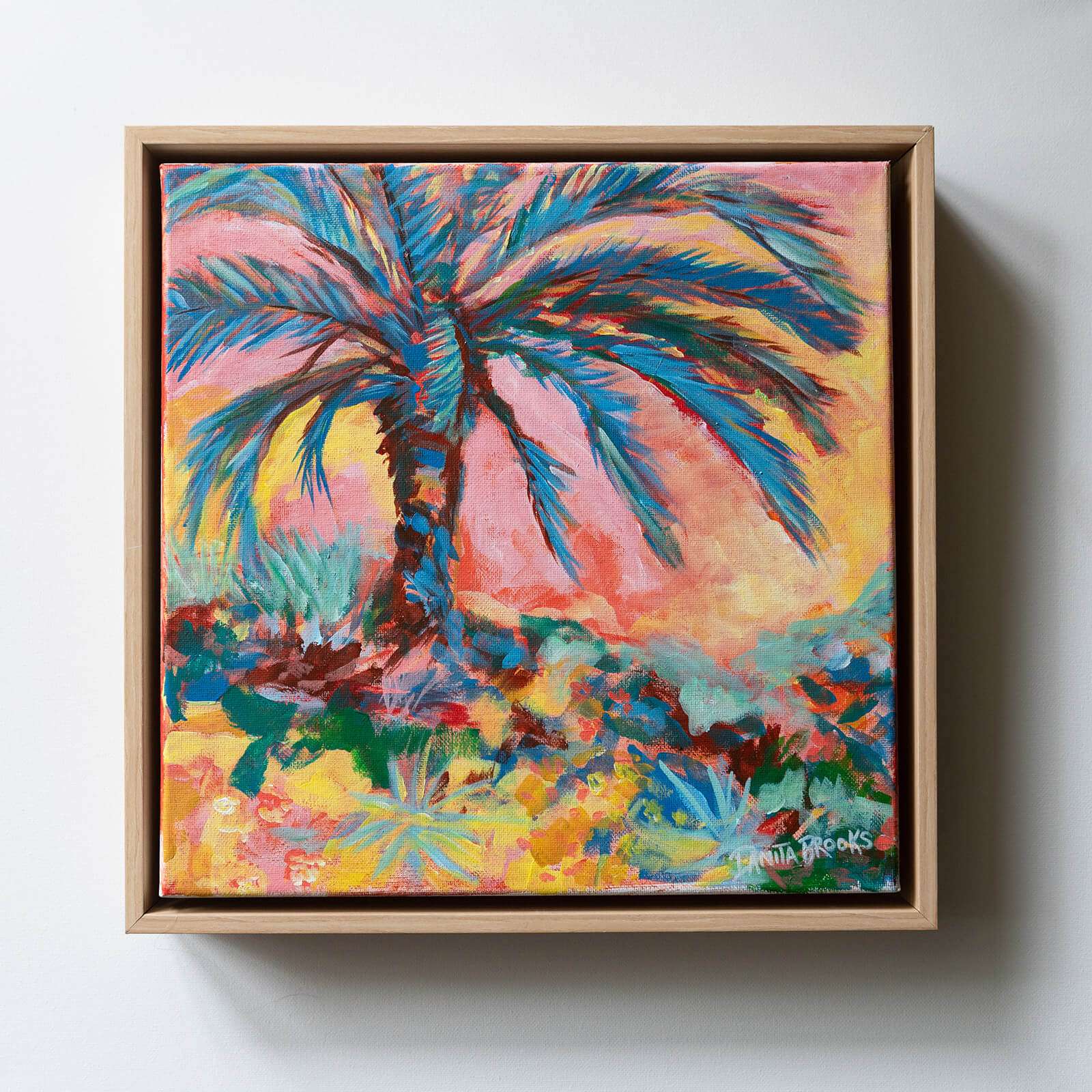 “Everlasting Sunset” 12×12 – Danita Brooks Studio | Original Coastal ...